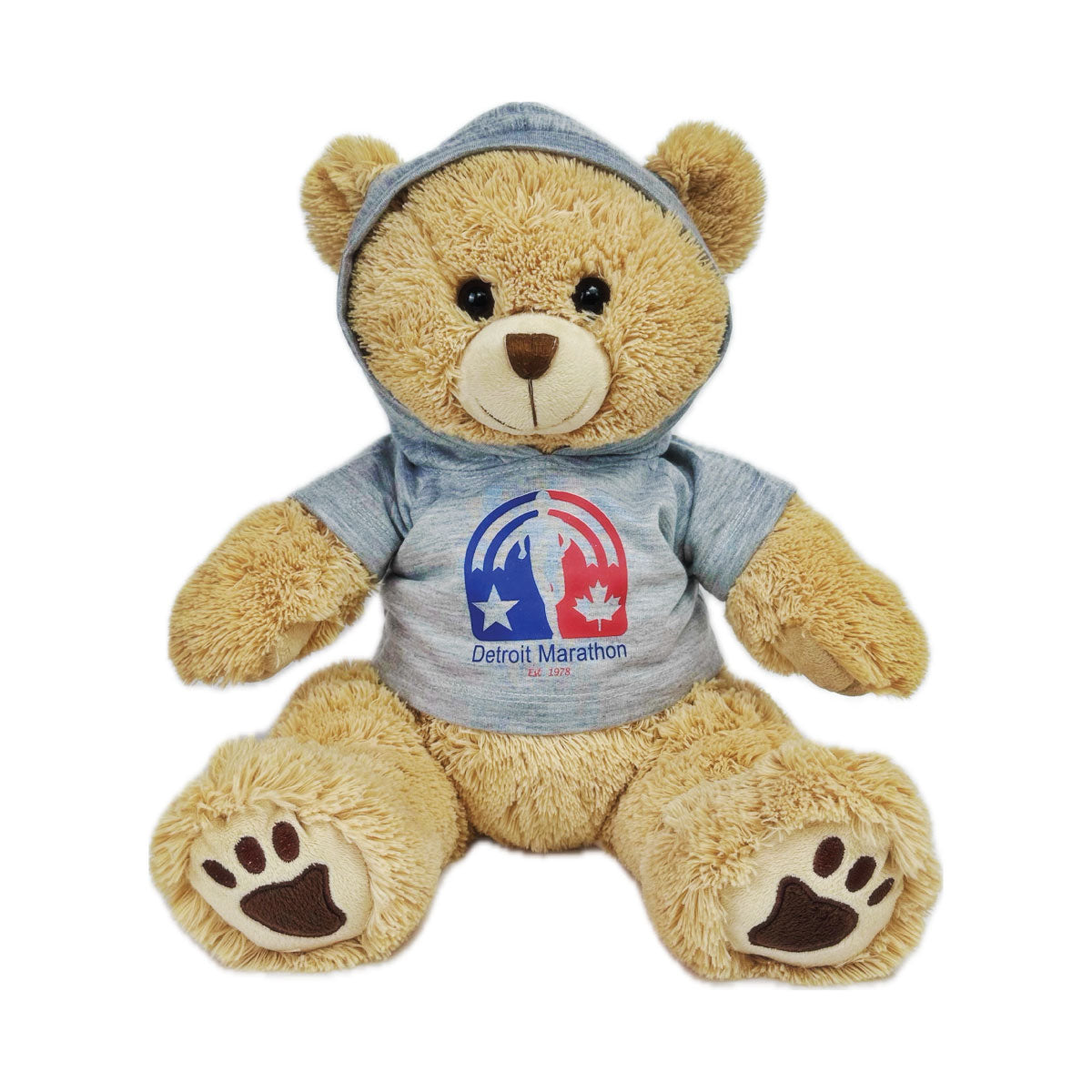 Detroit Marathon Retro Hoody "Miles" The Teddy Bear – Running Lab