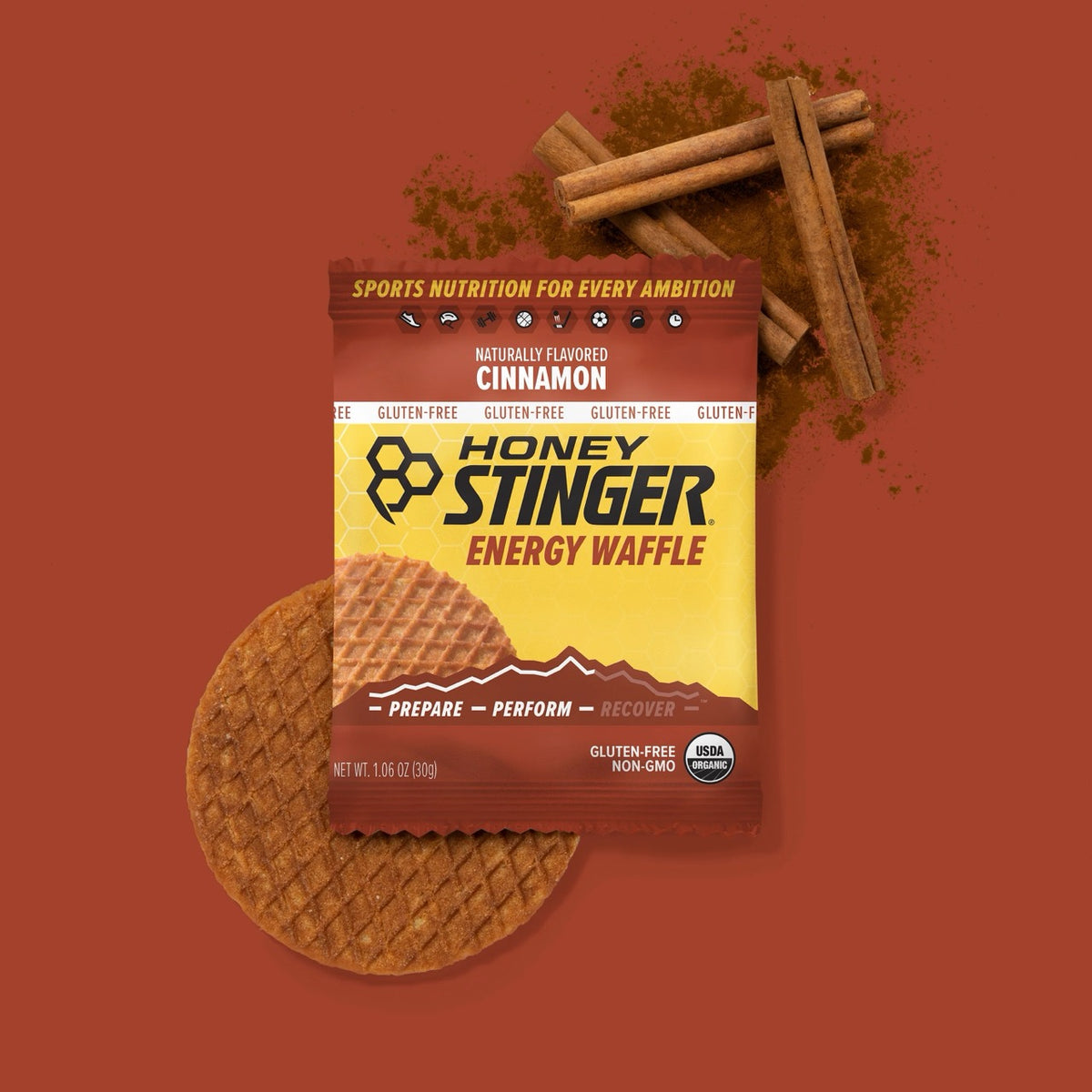 Honey Stinger Energy Waffle (Gluten Free) - Cinnamon – Running Lab